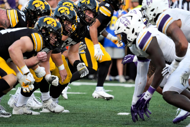 Iowa football offensive line stands alone as top-graded unit in the country