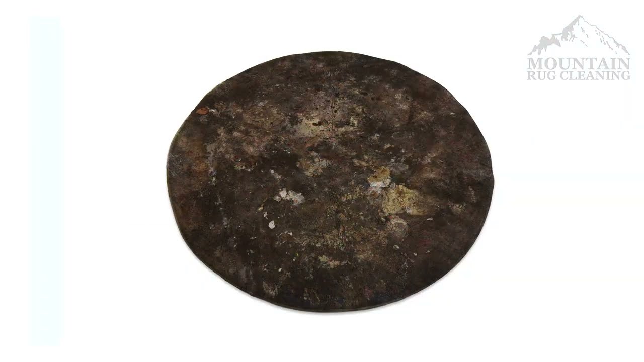 From filthy to fresh: Cleaning a discarded grease-stained rug