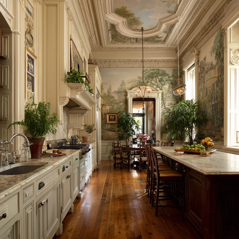 Choosing between realistic and contemporary mural styles for your estate