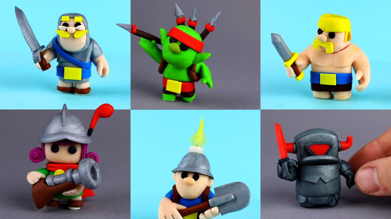 Making the minis from CLASH MINI – polymer clay tutorial