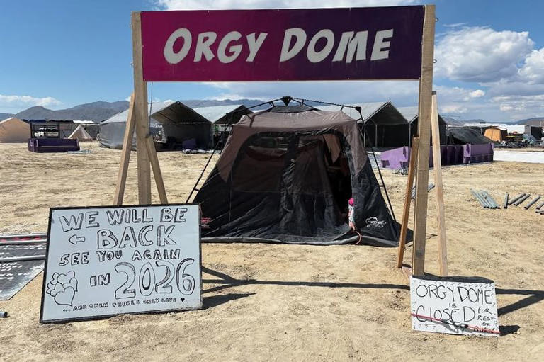 Burning Man Orgy Dome suffered up to $30,000 of damage from devastating ...