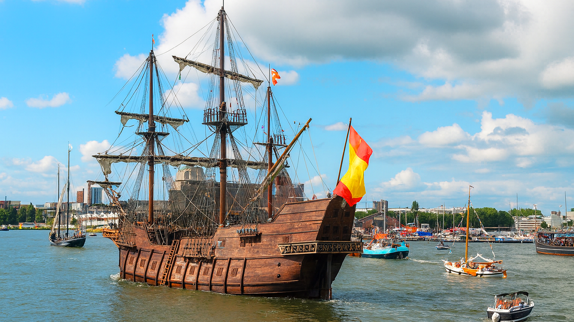 World Sail Event Amsterdam – Sail Out Parade Highlights (4K)