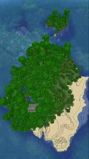 Minecraft Jungle Temple Island Seed 1.20.5 – Java Edition
