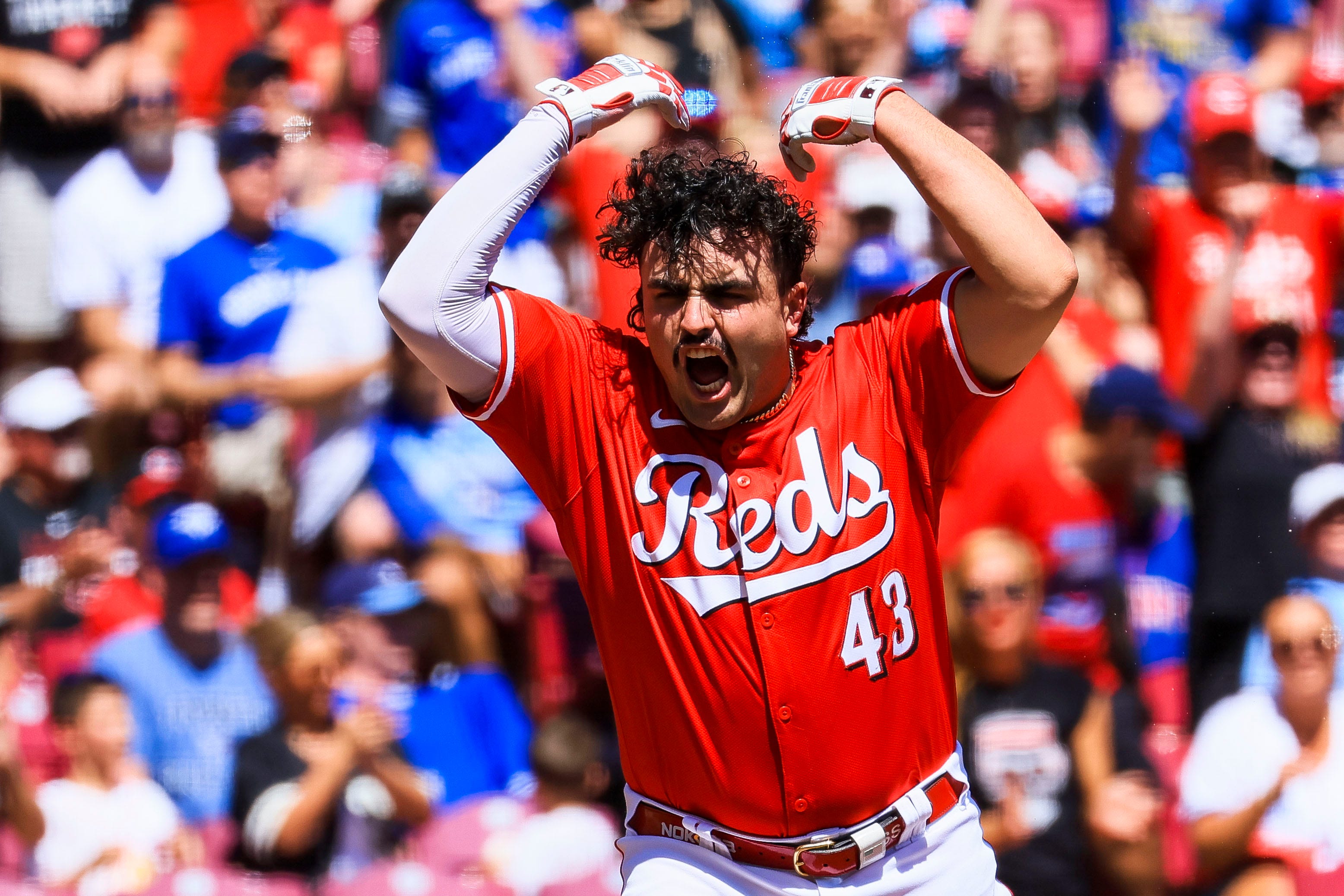 Reds' walkoff victory follows Sal Stewart's debut after call up from ...