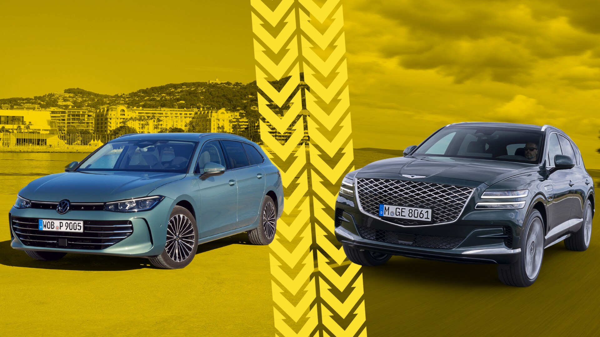 VW Passat vs Genesis GV80, family practicality vs luxurious authority