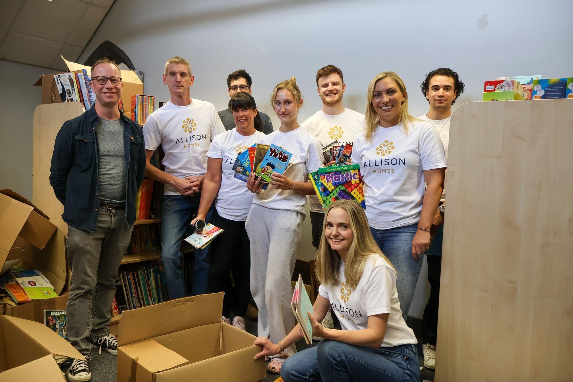 Allison Homes volunteers help reopen school