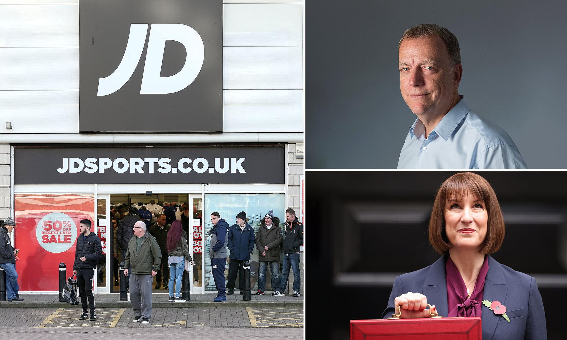 Towns will wither if Labour lumps more tax on shops, warns JD Sports ...
