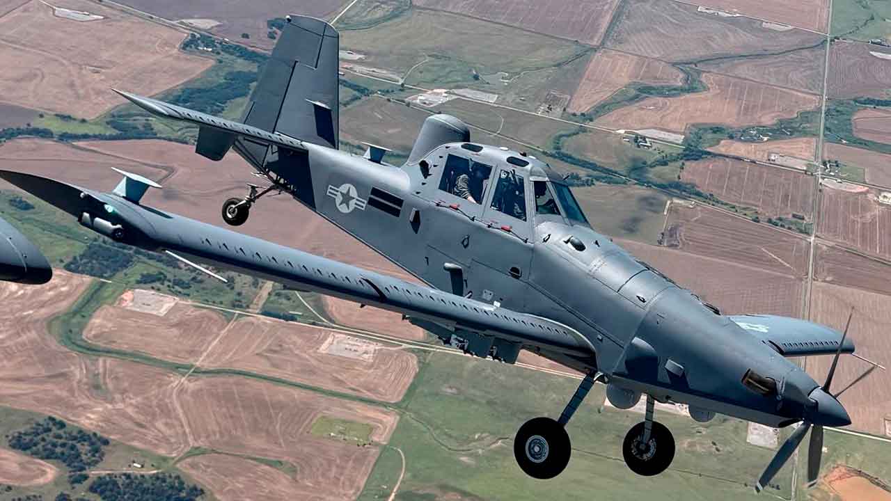 US releases new images of OA-1K Skyraider II in training