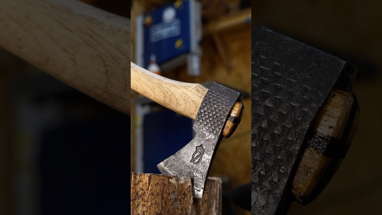 I made an axe from an old farriers rasp!