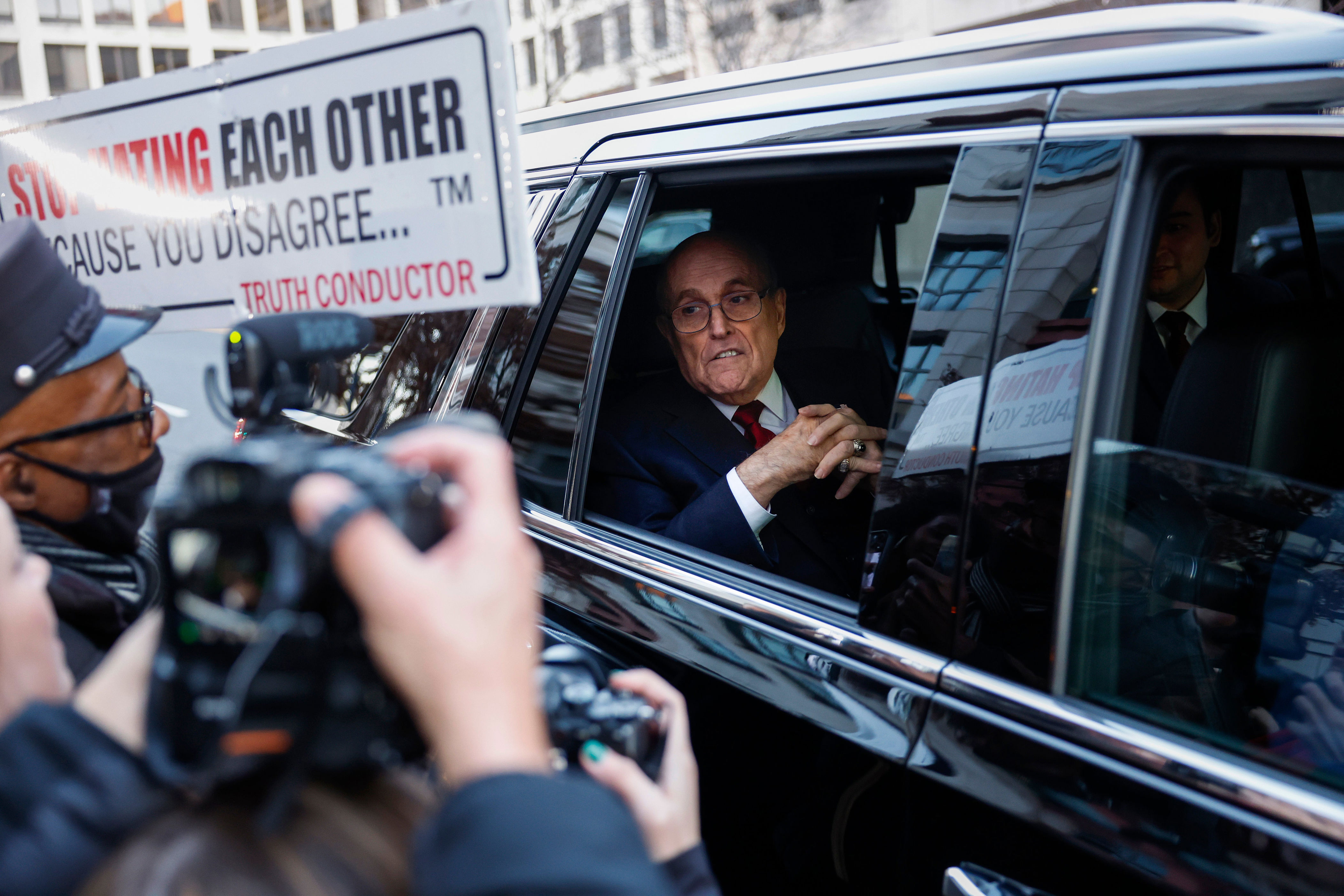 Rudy Giuliani leaves hospital days after serious wreck left him with a ...