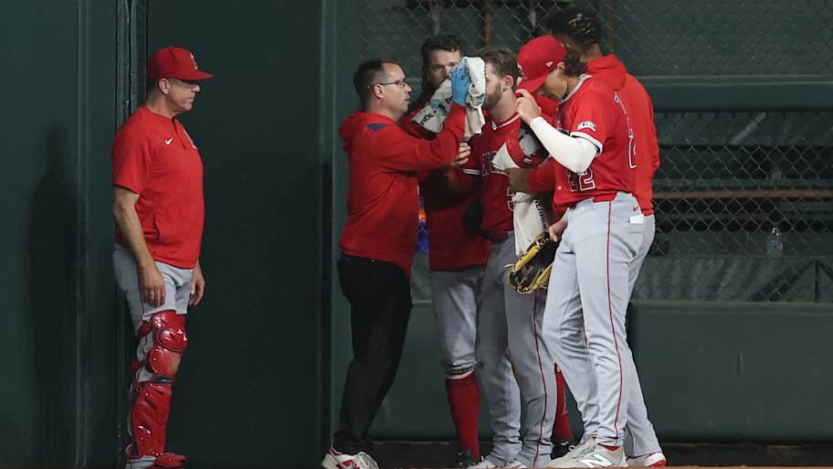 Angels News: Taylor Ward carted off, rotation stalwart's injury could ...