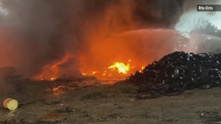 Officials contain massive Tyler County tire fire amid ongoing efforts