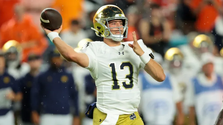 Notre Dame's Marcus Freeman defends CJ Carr after week one upset loss