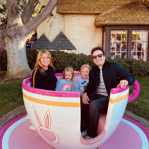 Jimmy Fallon Strikes a Pose with His Wife Nancy Juvonen and Their 2 ...