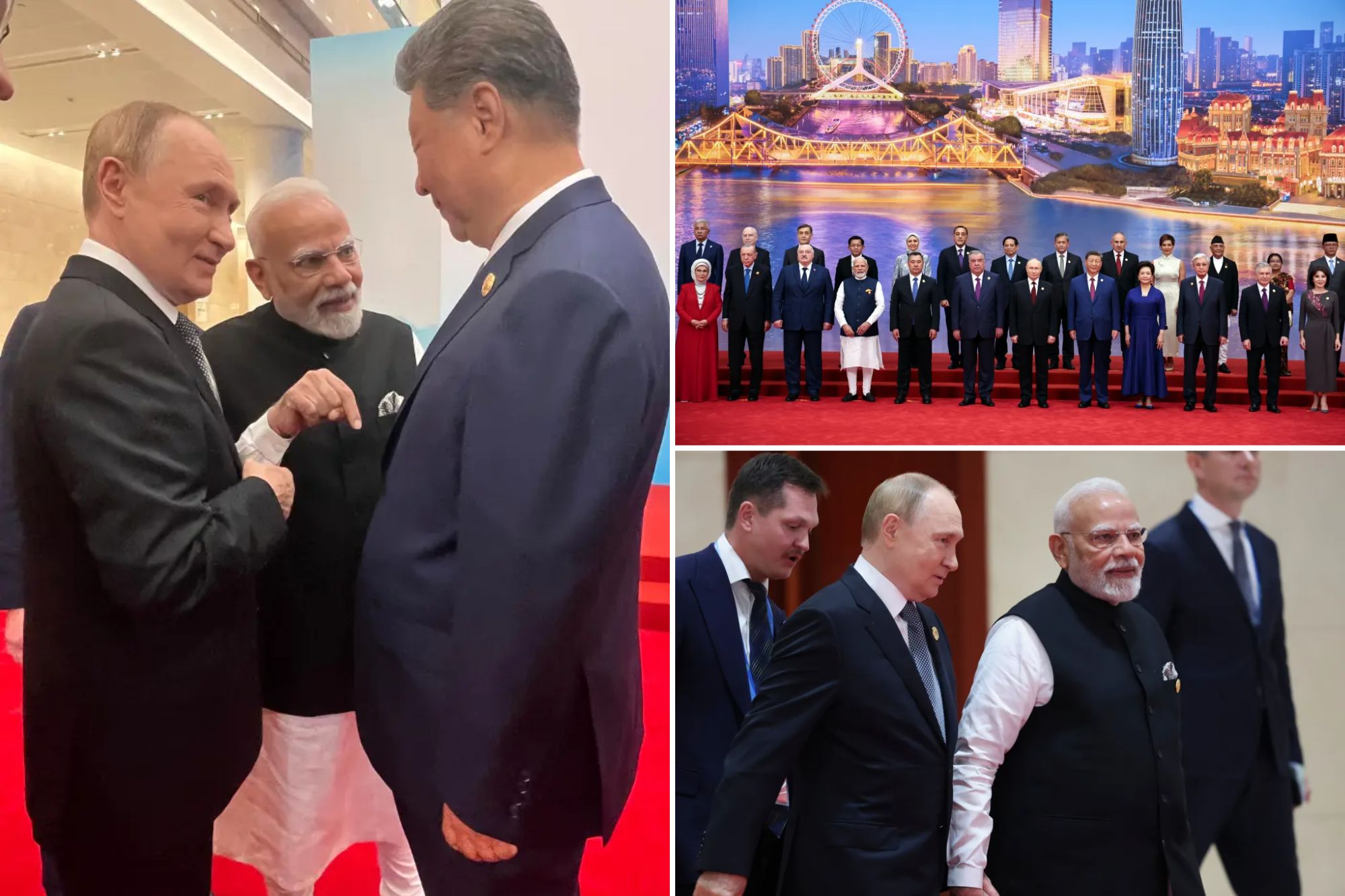 India’s leader Modi cozies up to Putin and Xi Jinping at Shanghai ...