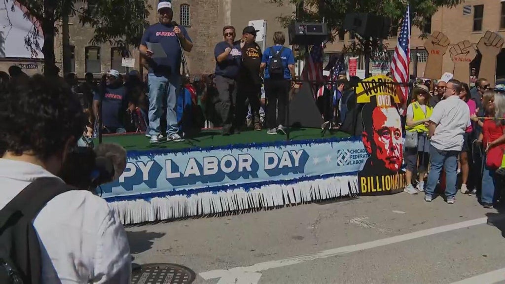 Chicago Labor Day protest opposes Trump policies, ICE operations