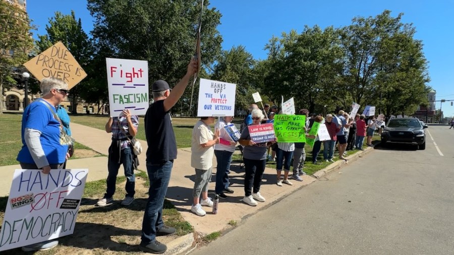 Hundreds gather for ‘Workers Over Billionaire’s protest in Warren