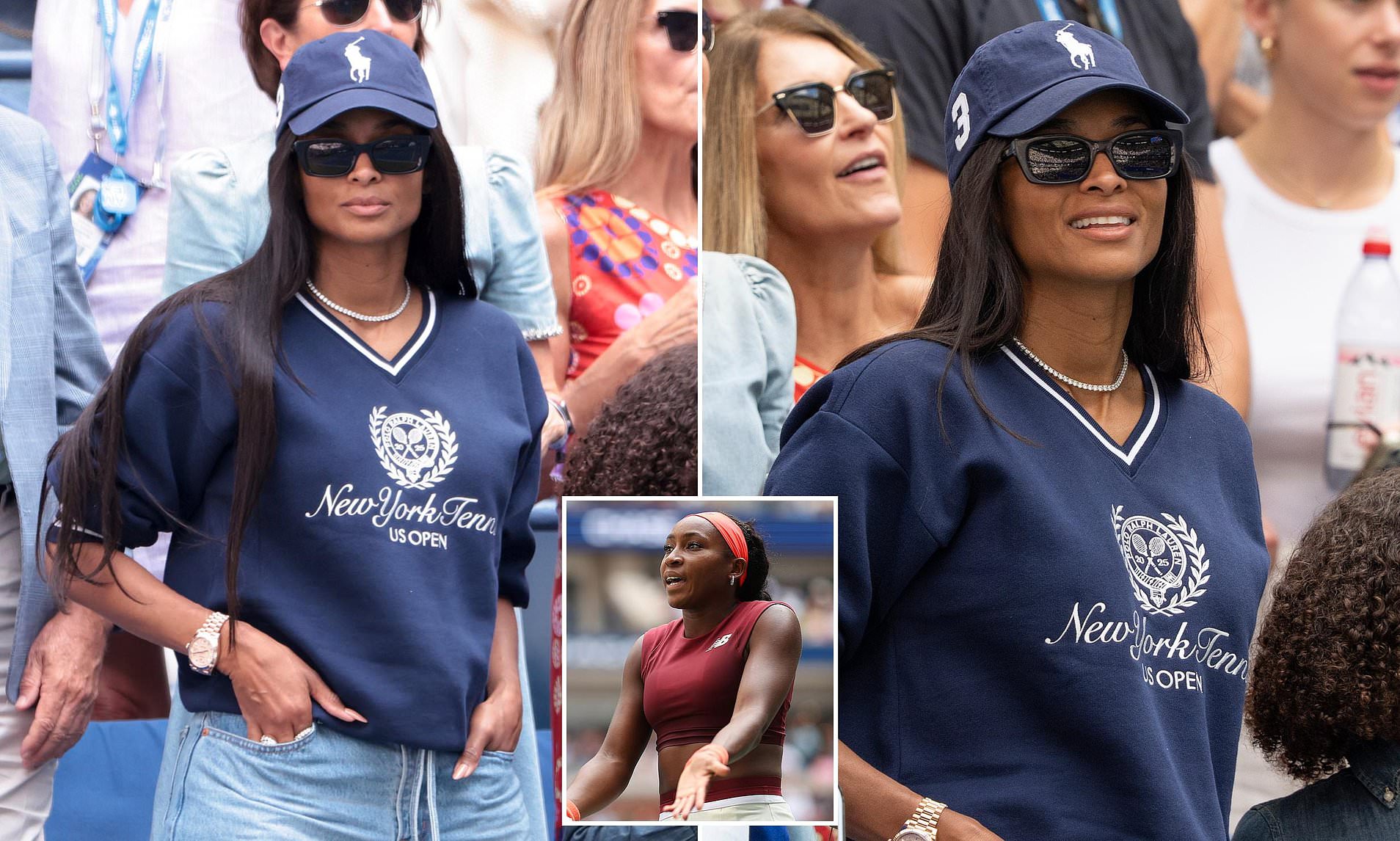Wife of superstar NFL quarterback turns heads with chic US Open outfit ...