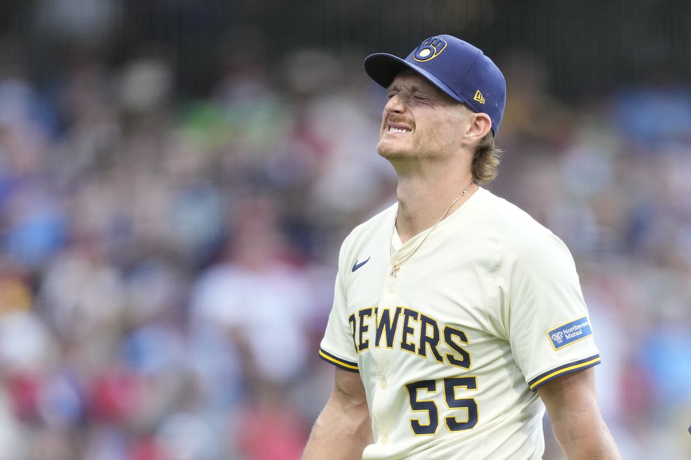 Brewers reliever Shelby Miller goes on 60-day IL with sprained UCL in ...