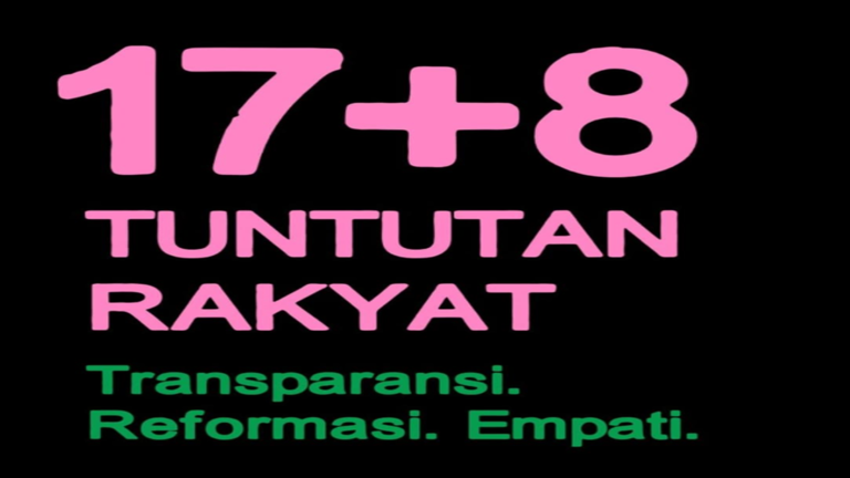 Tuntutan 17+8 Artinya Apa? Isi dan Poin Penting yang Viral di Medsos ...