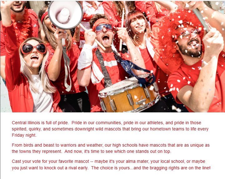 CIProud High School Mascot Bracket; show school pride