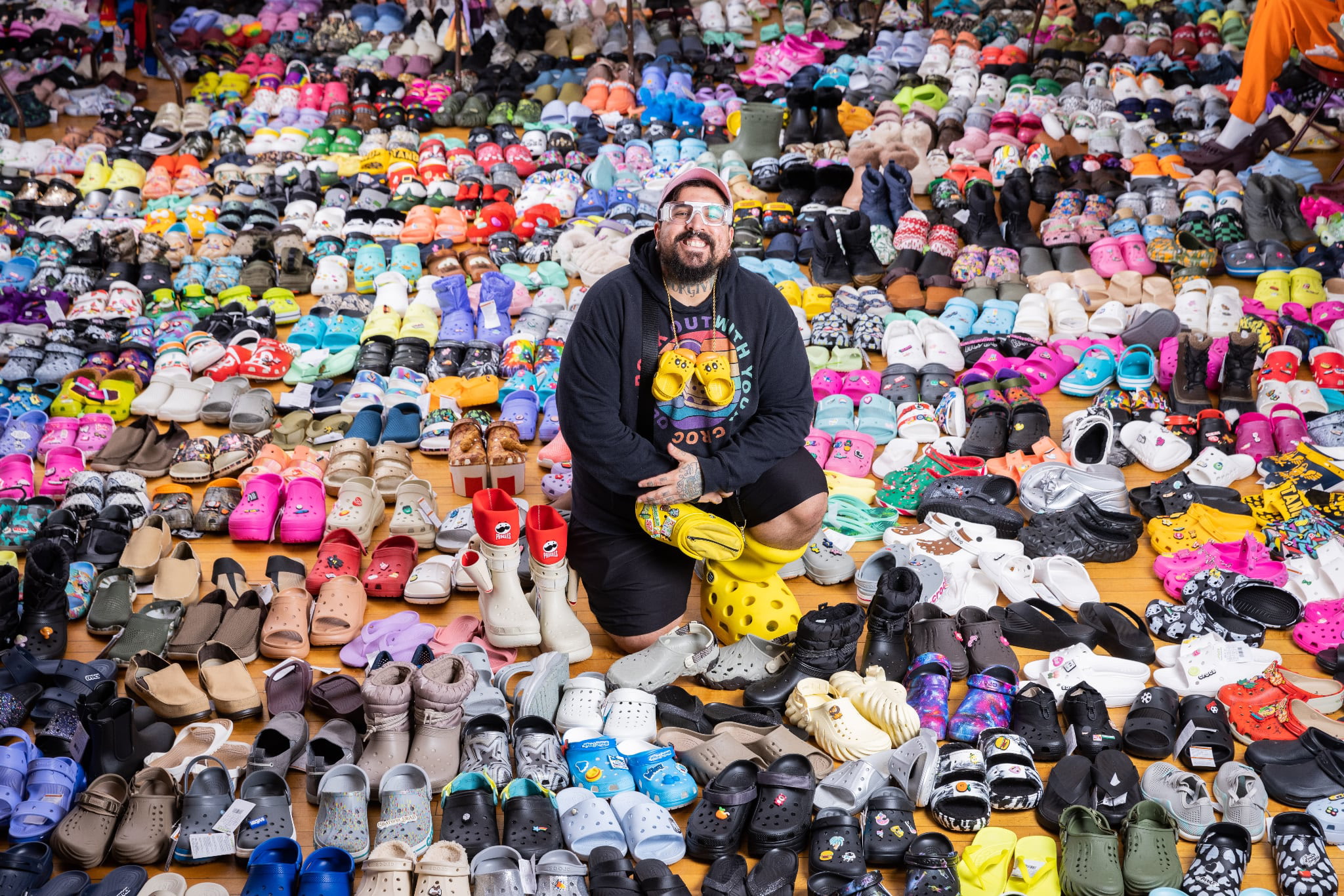 Wethersfield native claims the World Record for largest Crocs collection