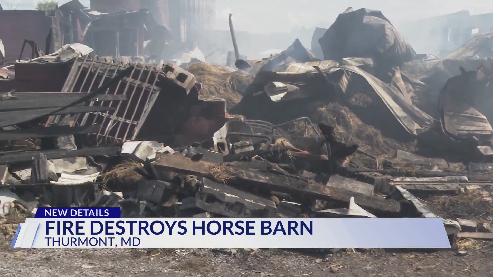 Fire destroys horse barns at 4-H therapeutic riding center