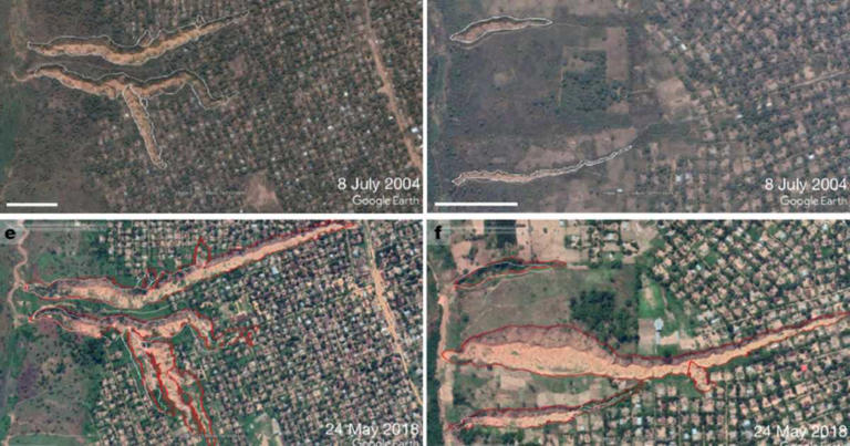 2922 massive 'gullies' discovered in Africa are threatening to swallow ...