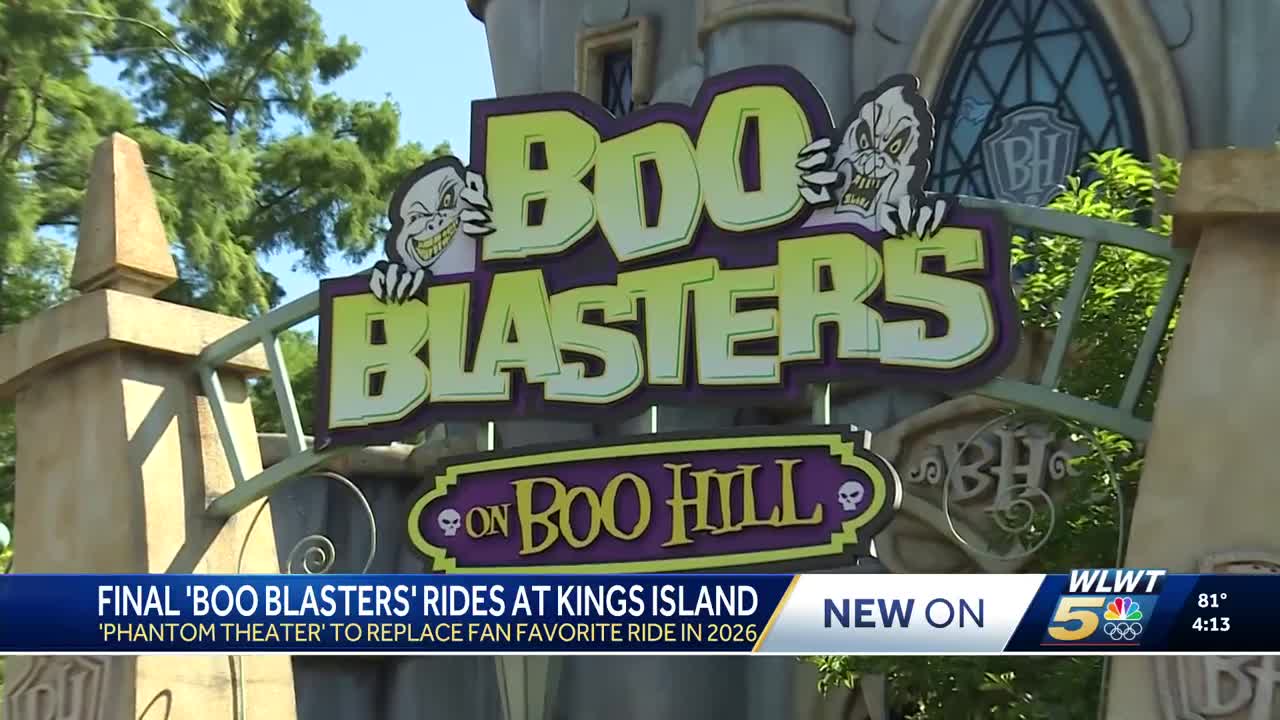 ‘Boo Blasters’ ride closes at Kings Island; Phantom Theater to take its ...