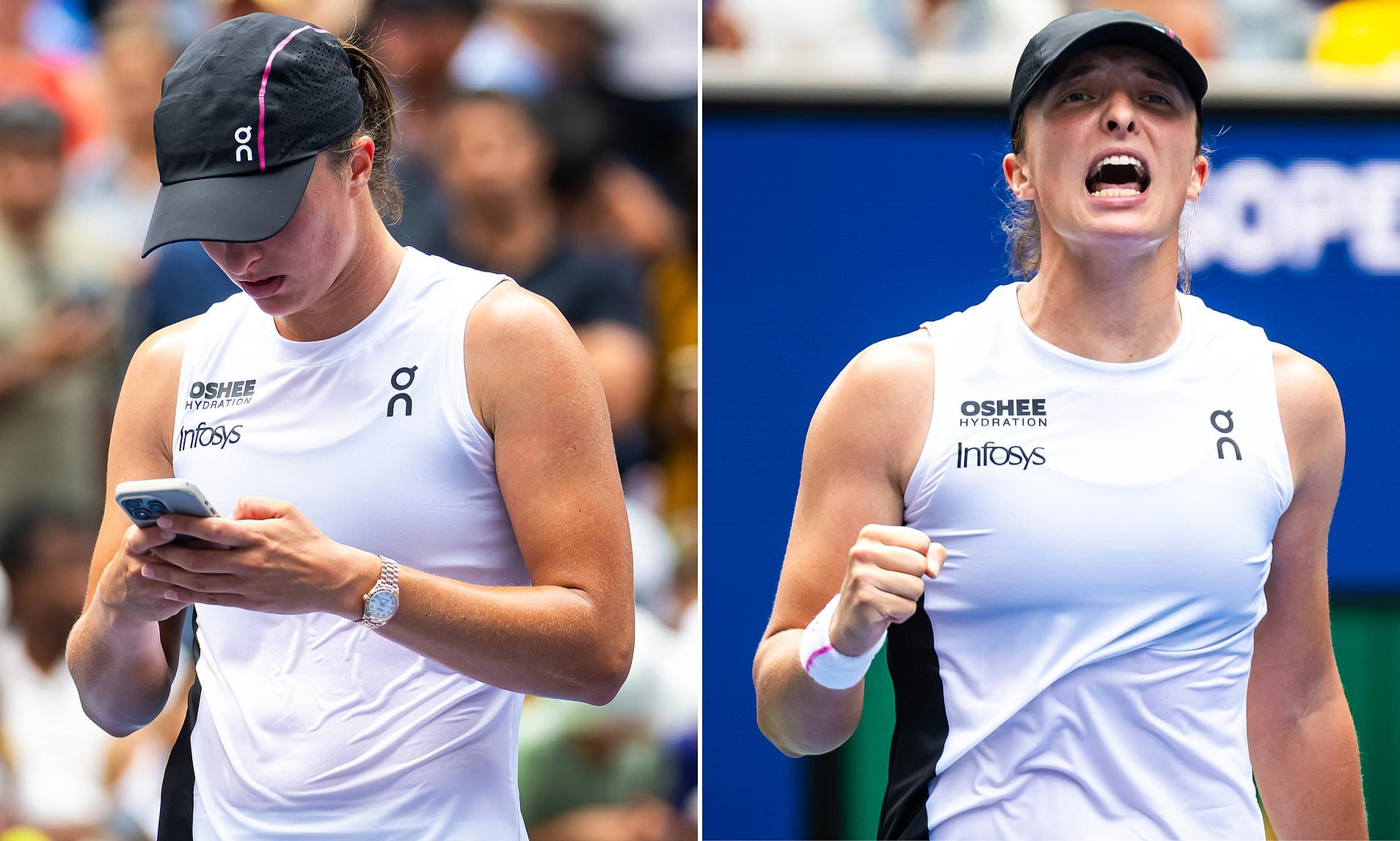 Bizarre moment US Open player sends a text message during live TV ...