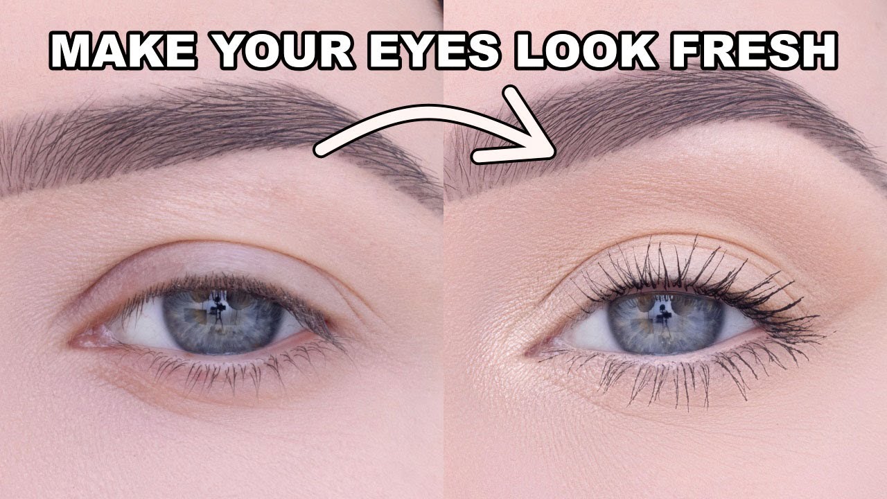 Easy fresh eye makeup for work or school