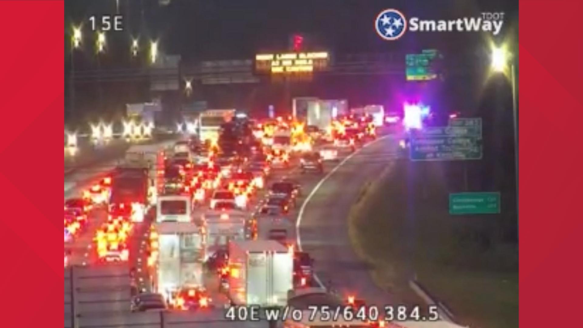 KPD: Woman dead after crash on I-40 West near Papermill Drive