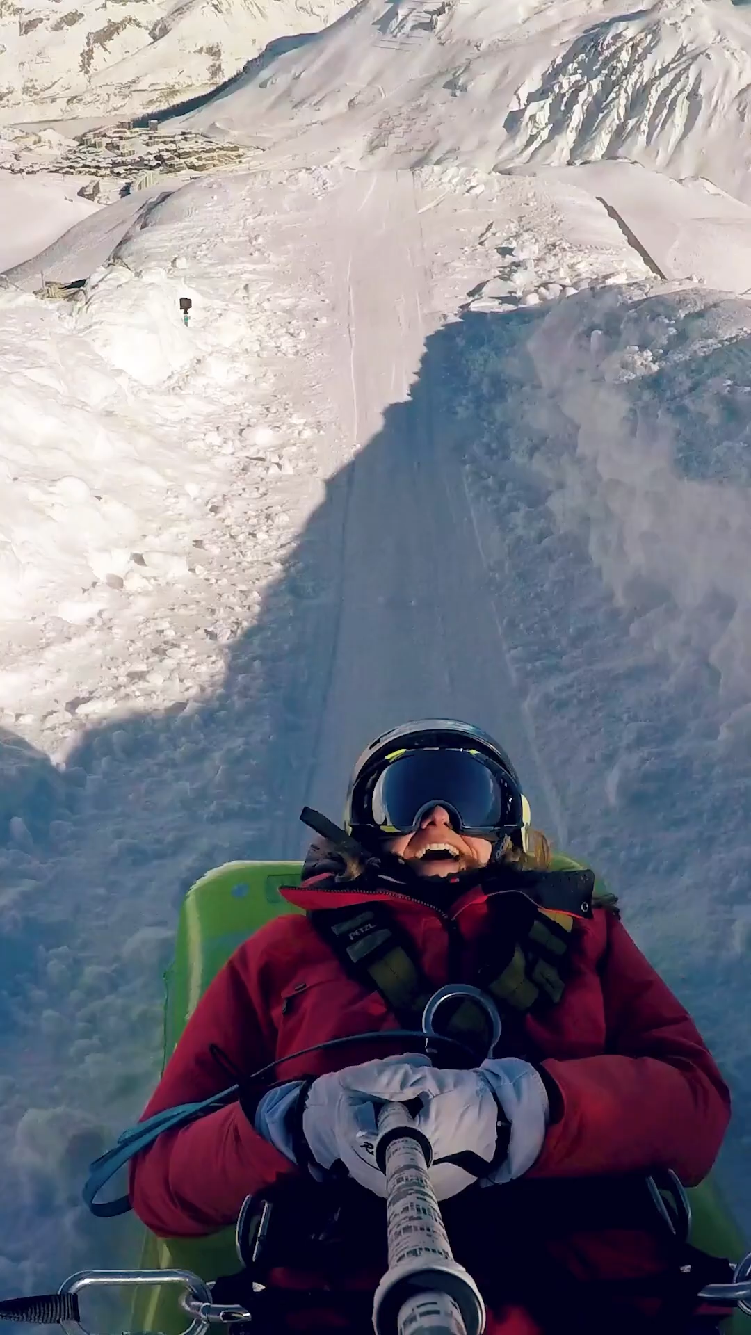 Backwards Ski Jump Stunt