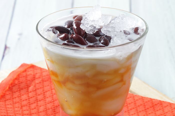 Resep Es Sagu Gunting Kacang Merah, Minuman Segar untuk Cuaca Panas