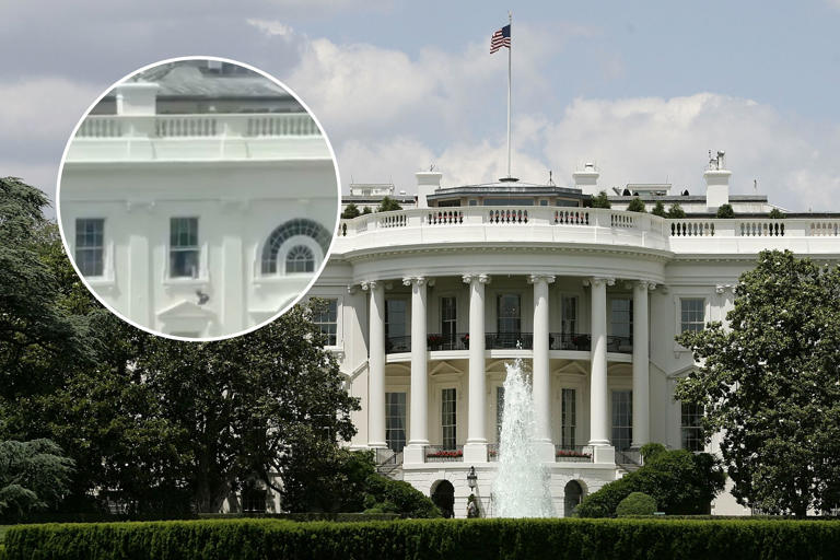 Object thrown out of White House window, video shows
