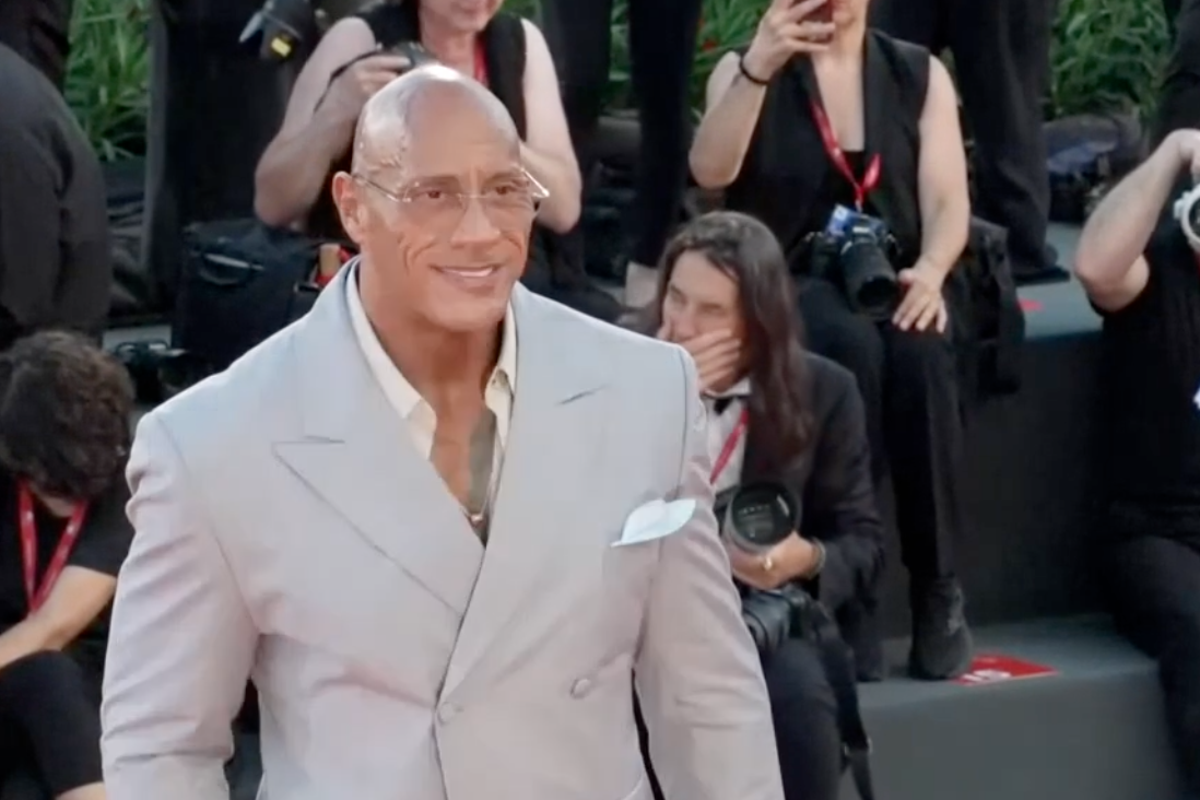 The Rock debuts leaner look at Venice Film Festival