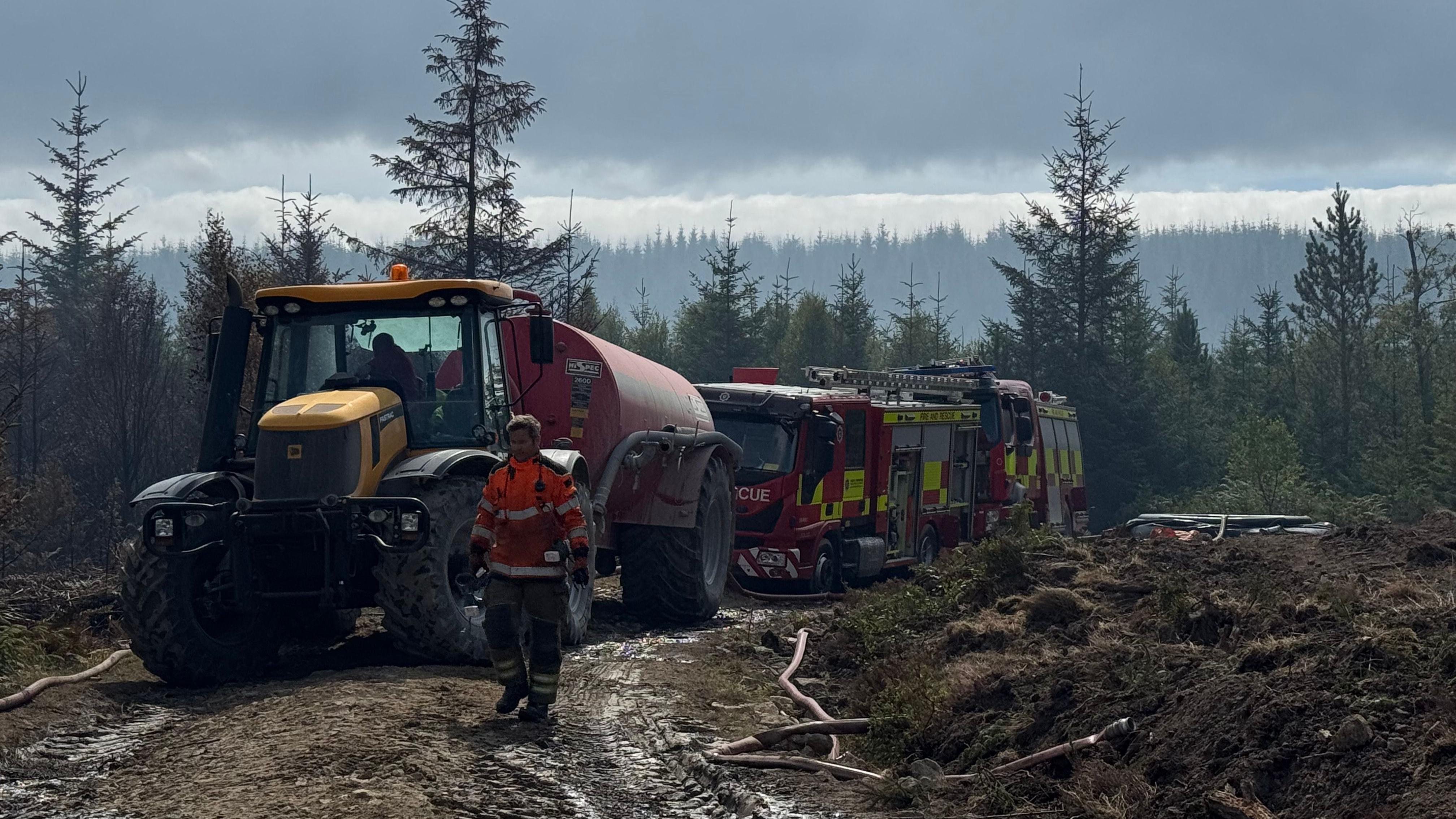 Roads near moor fire reopen with speed limits