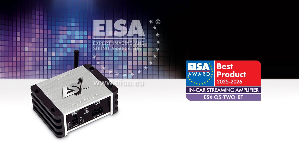 ESX remporte l’EISA 2025-2026 avec son mini ampli QS-TWO-BT