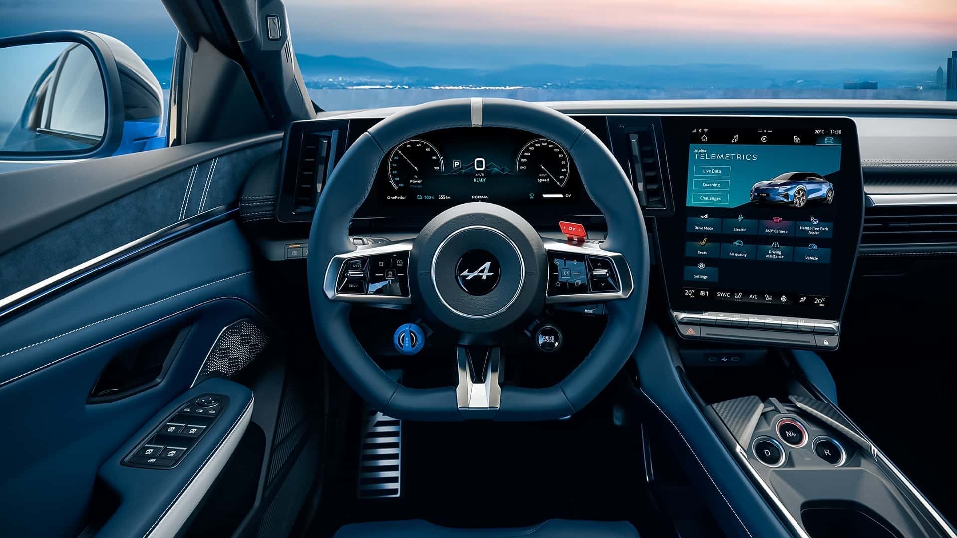 Alpine A390, l'intérieur du premier SUV de Dieppe