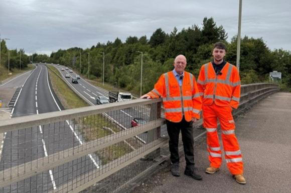 Council confirms completion of £1.8m A41 improvement works covering ...