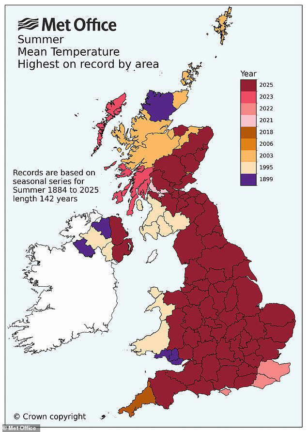 Scientists blame climate change for Britain's record-breaking summer ...