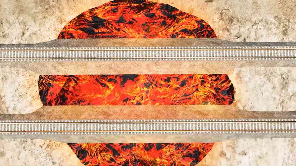 Blue Cars vs Massive Spike Pileup & Cars vs Double Rails & Lava Pit ...