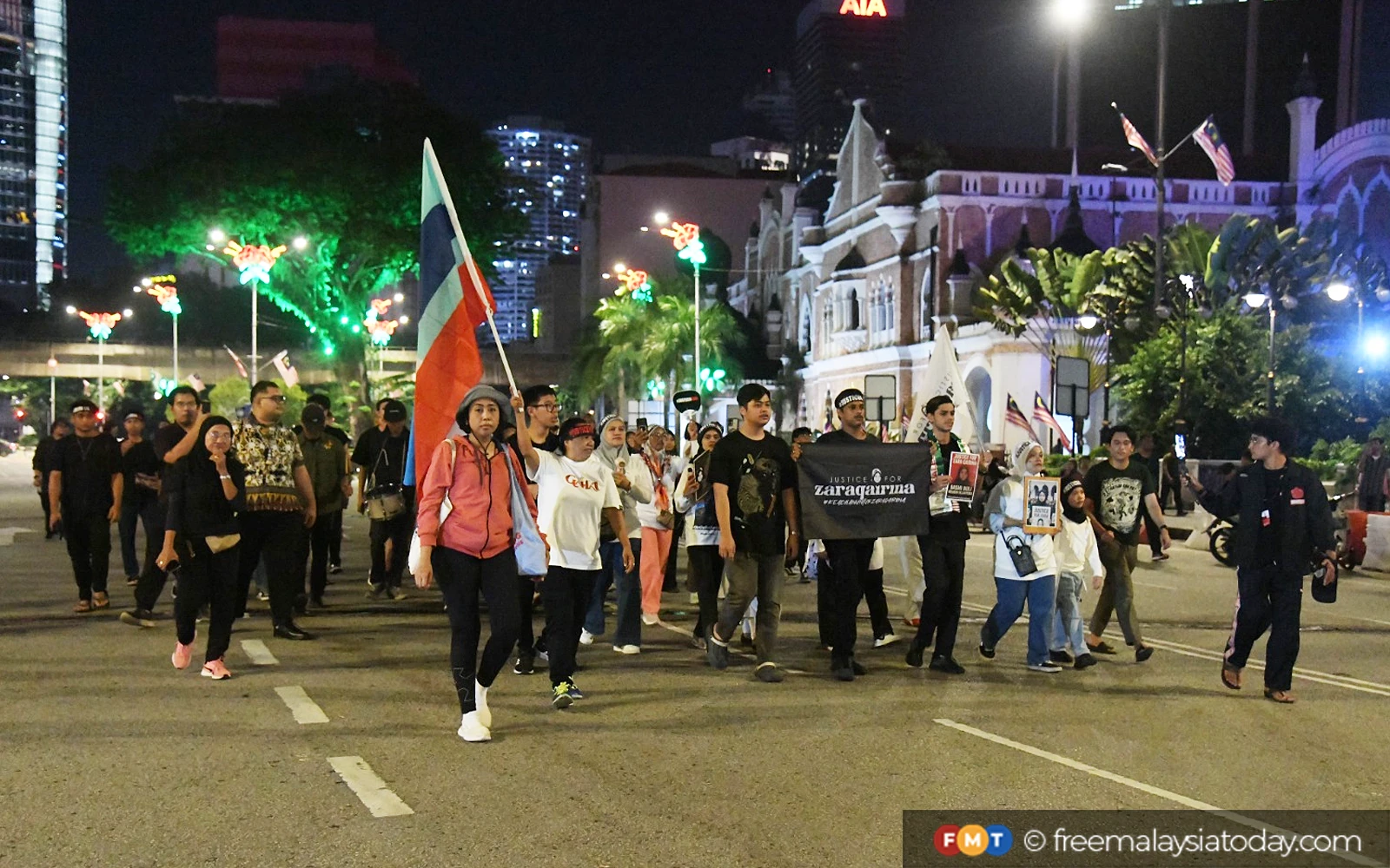 Cops detain woman over alleged seditious speech at Justice For Zara rally