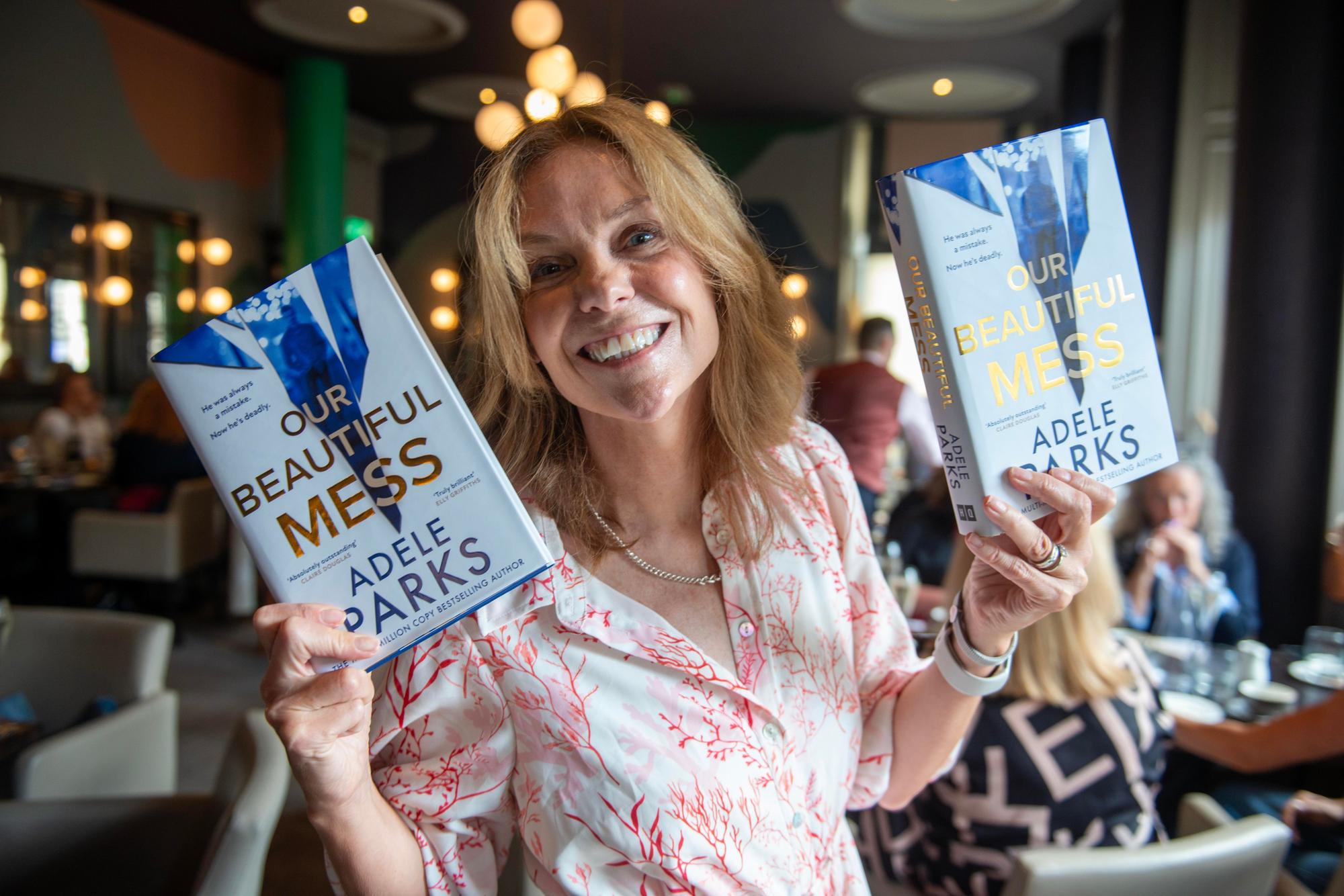 Adele Parks MBE in Glasgow to launch new novel