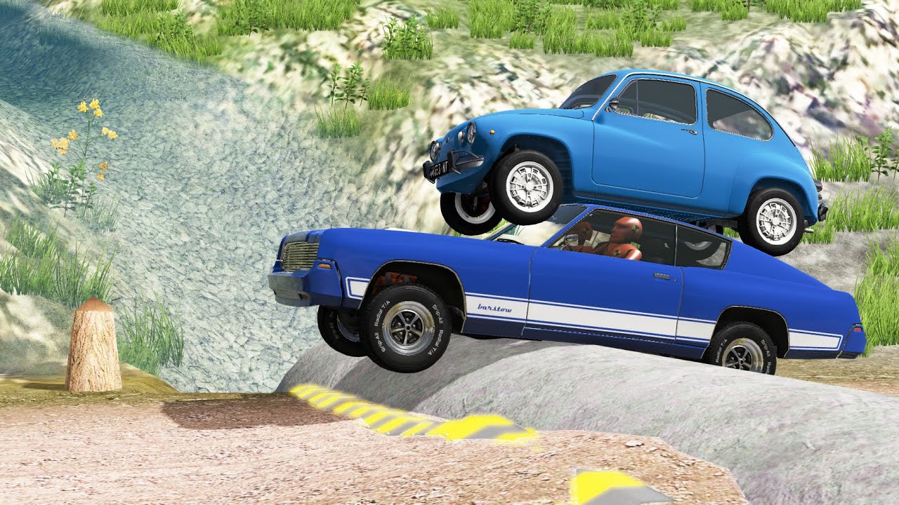 Cars vs Massive Speed Bumps | BeamNG.drive