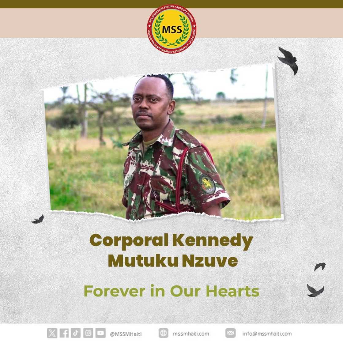 Kennedy Mutuku Nzuve: Identity of Kenyan officer killed in Haiti MSS ...