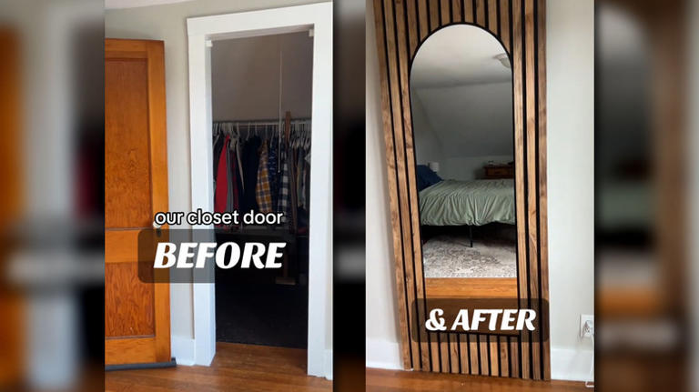 This Closet Door DIY Is The Perfect Hack For Hidden Storage