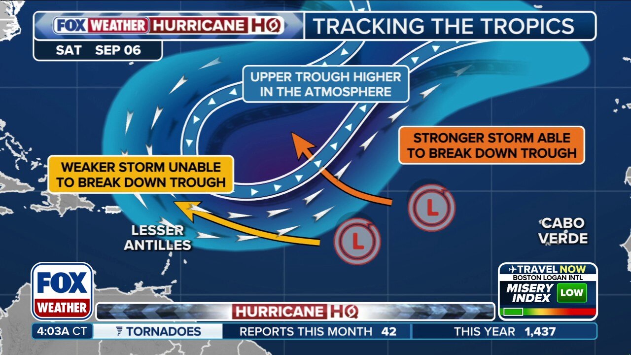 Development chances grow for tropical disturbance in Atlantic