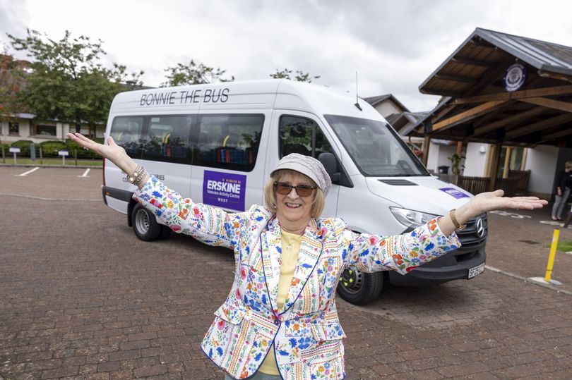Rutherglen woman names new bus for Erskine Veterans Charity