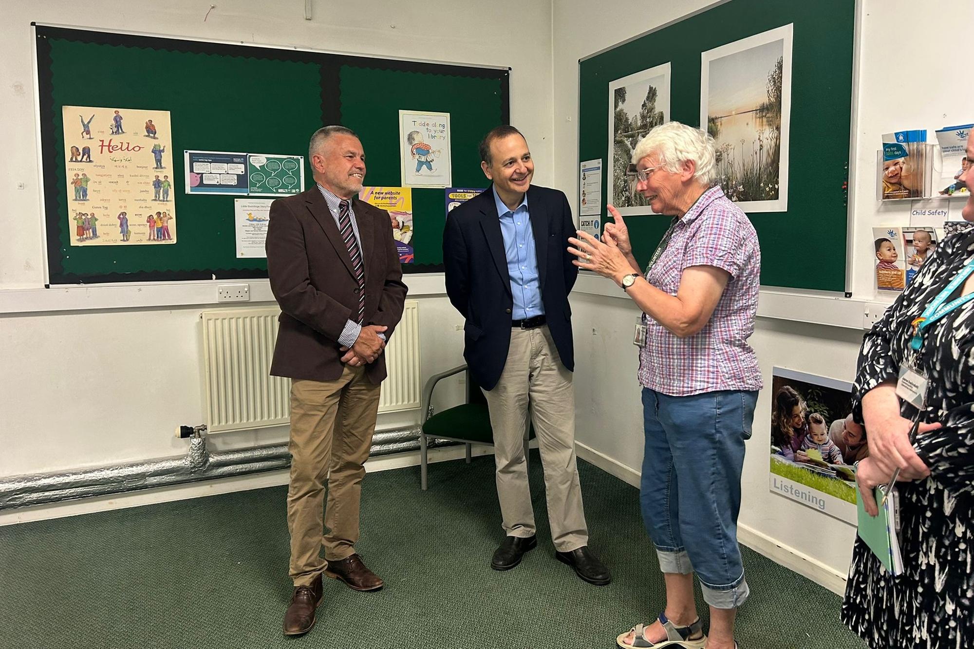 MP visits Fleckney Community Library to celebrate its role as a ...